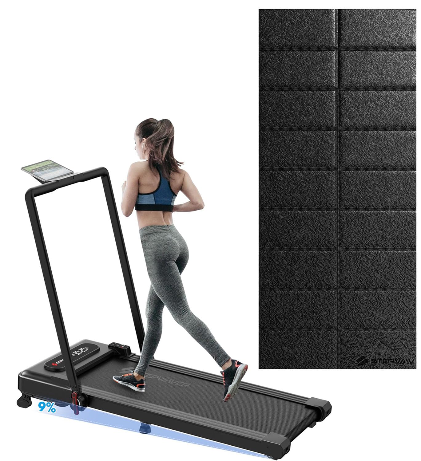 Amazon.com : Stepwaver Walking pad with Handle Bar and Incline and ...