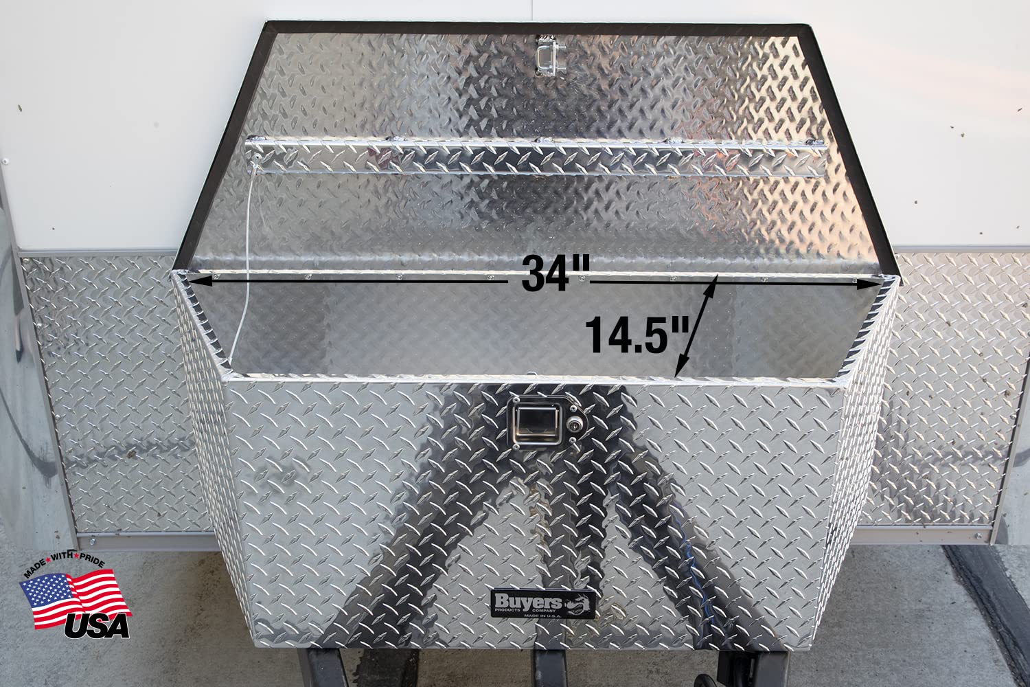 Snapklik.com : Buyers Products 1701380 Aluminum Trailer Tongue Box, 15 ...