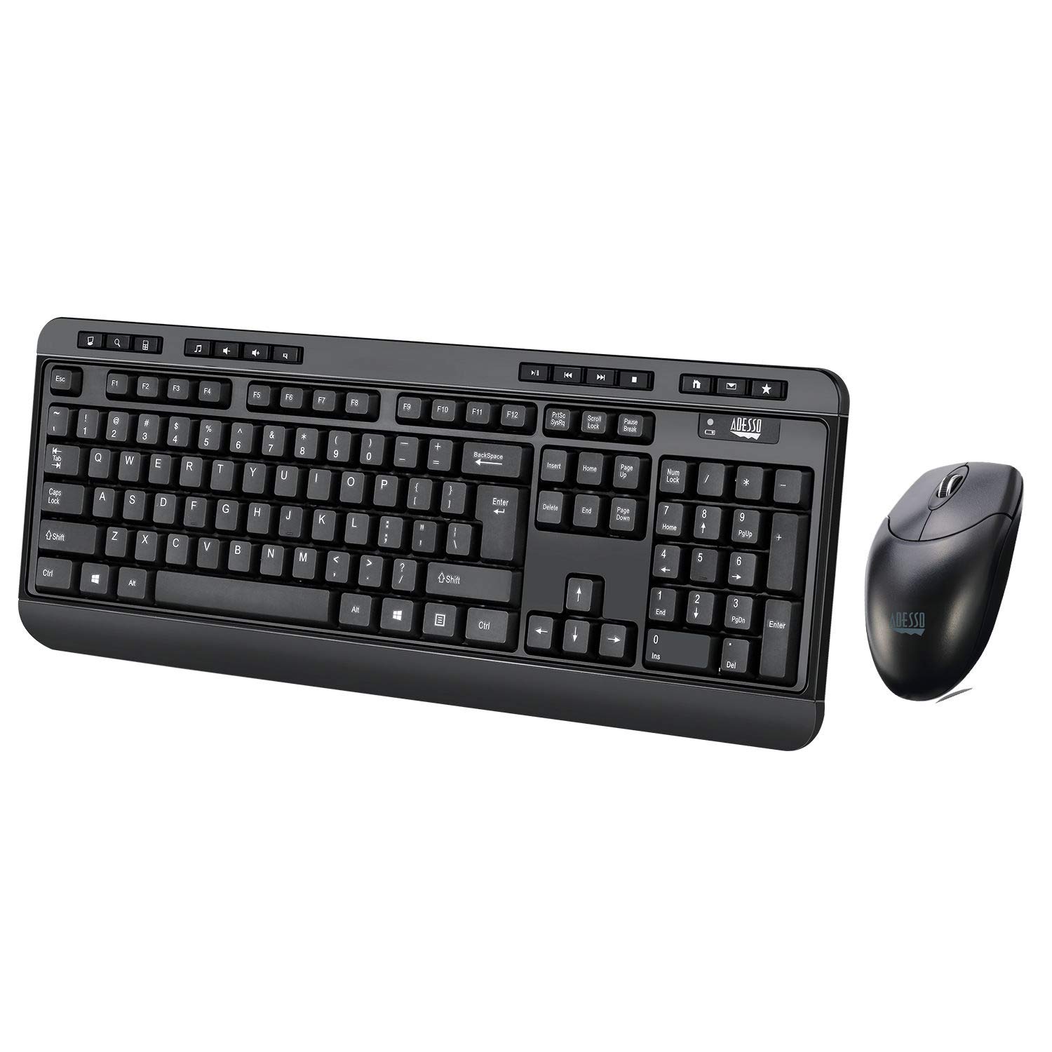 Amazon.com: Adesso WKB-1320CB EasyTouch - Wireless Desktop Keyboard and ...