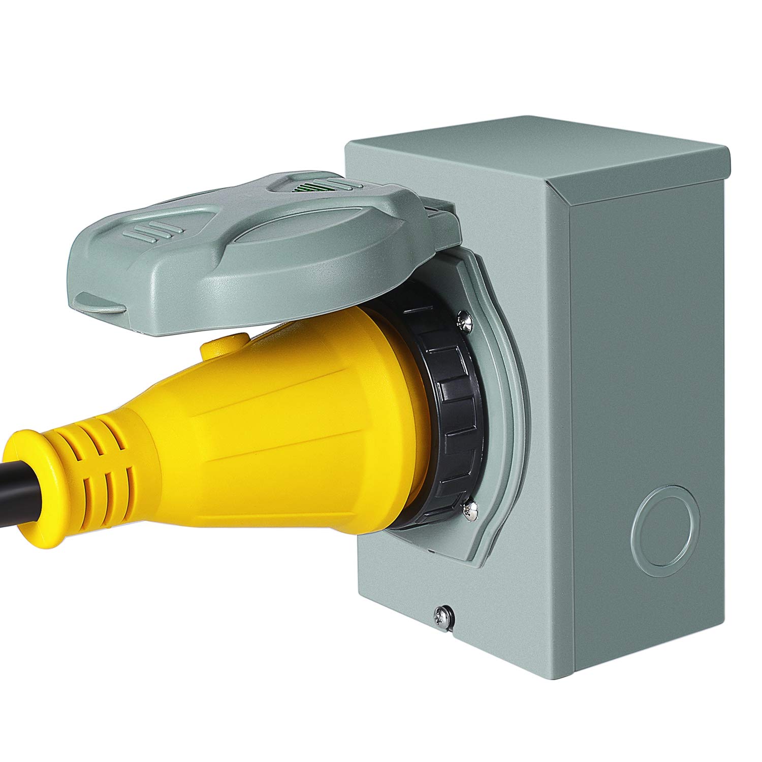 Snapklik.com : 50 Amp Generator Power Inlet Box, NEMA SS2-50P Power ...