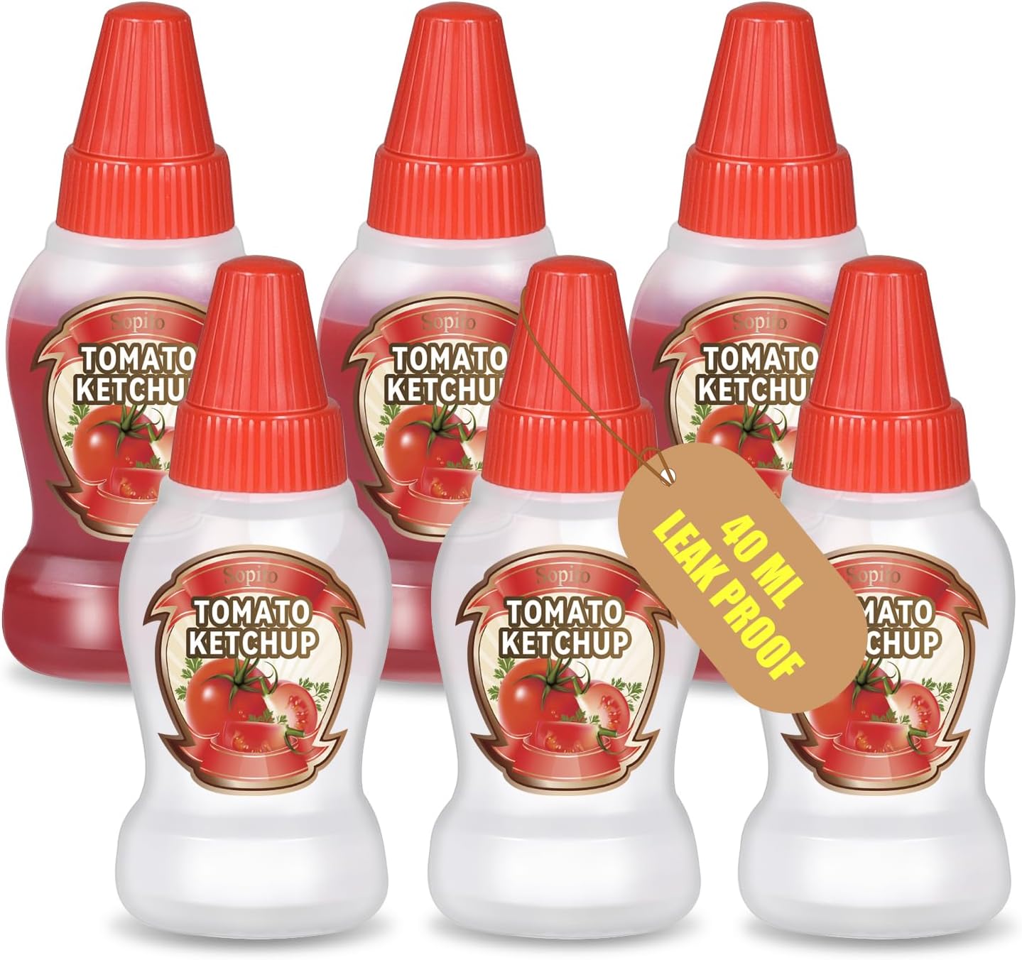 Amazon.com: DualFerv 12Pcs Mini Ketchup Bottles, Portable Mini Squeeze ...