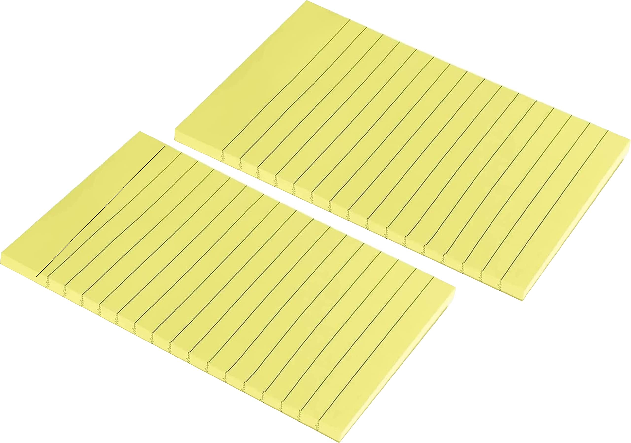 IMPRINT Ruled Sticky Pad | Self Stick Repositionable Notes(Size 6 x 4 ...