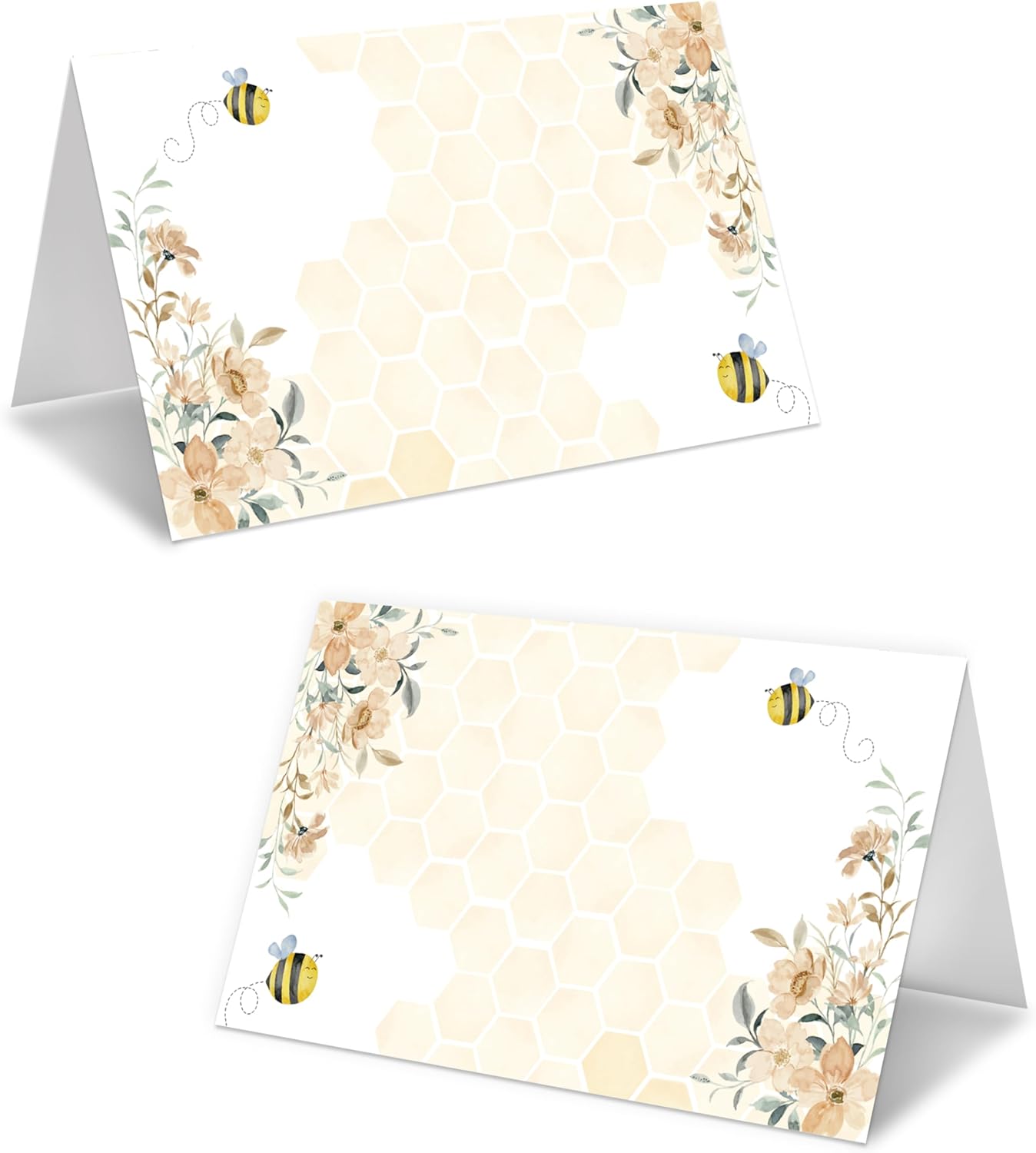 Amazon.com: Honey Bee Place Card For Girls Boys, Bumble Bee Name Cards ...