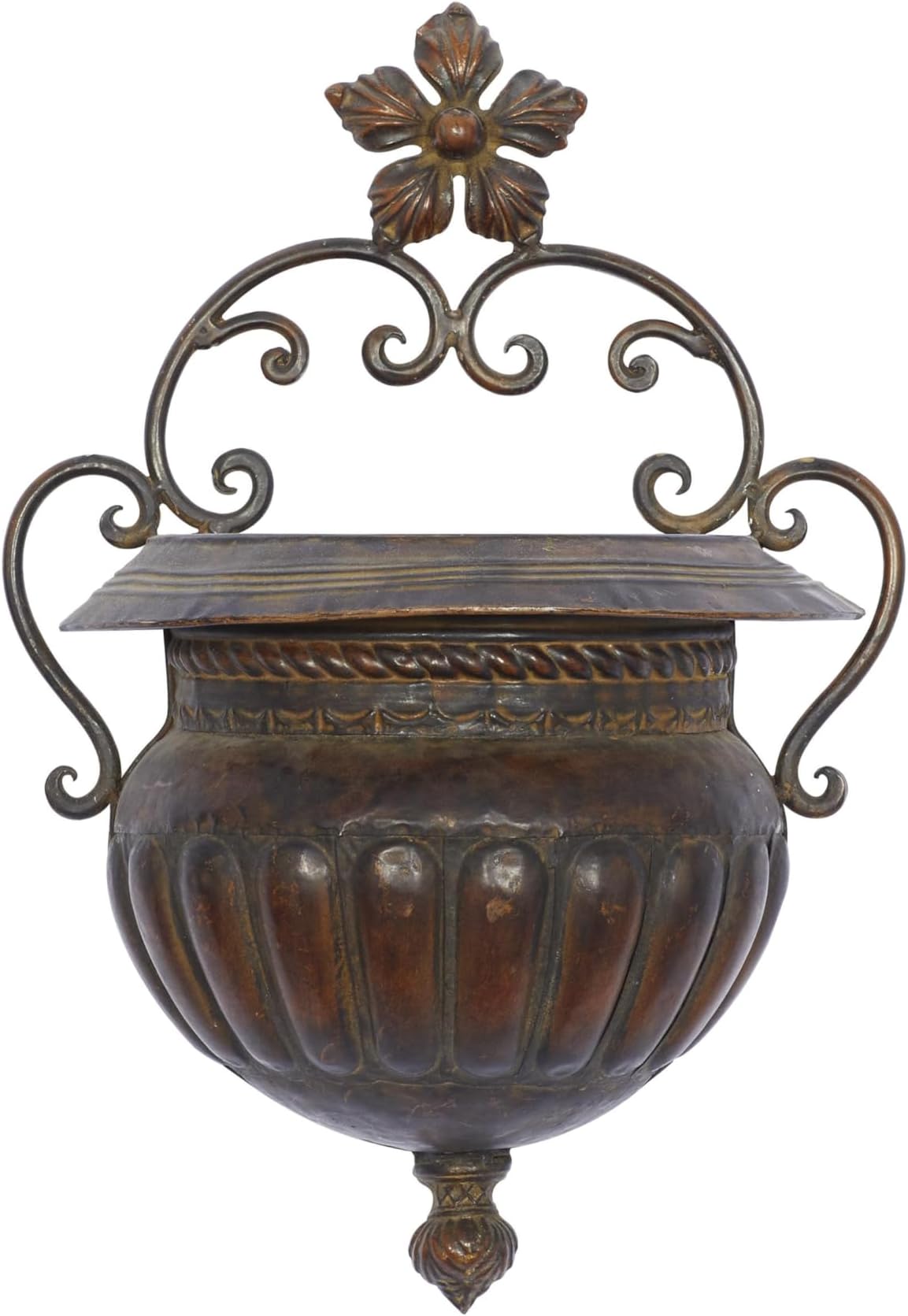 Amazon.com: Deco 79 Metal Scroll Wall Indoor Outdoor Hanging Planter ...