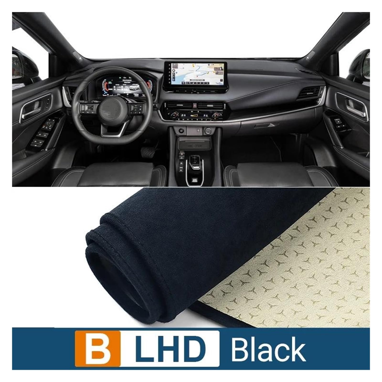 Nissan Qashqai Car Mats 2024 Polyester Flannel Car Dashboard Cover Sun ...