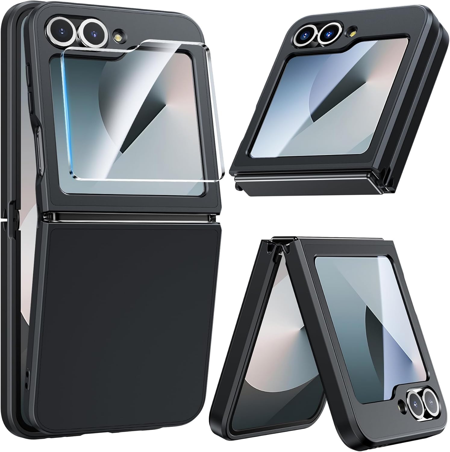 Amazon.com: FNTCASE for Samsung Galaxy Z-Flip-6 Case: Frosted Matte Slim Lightweight Military ...
