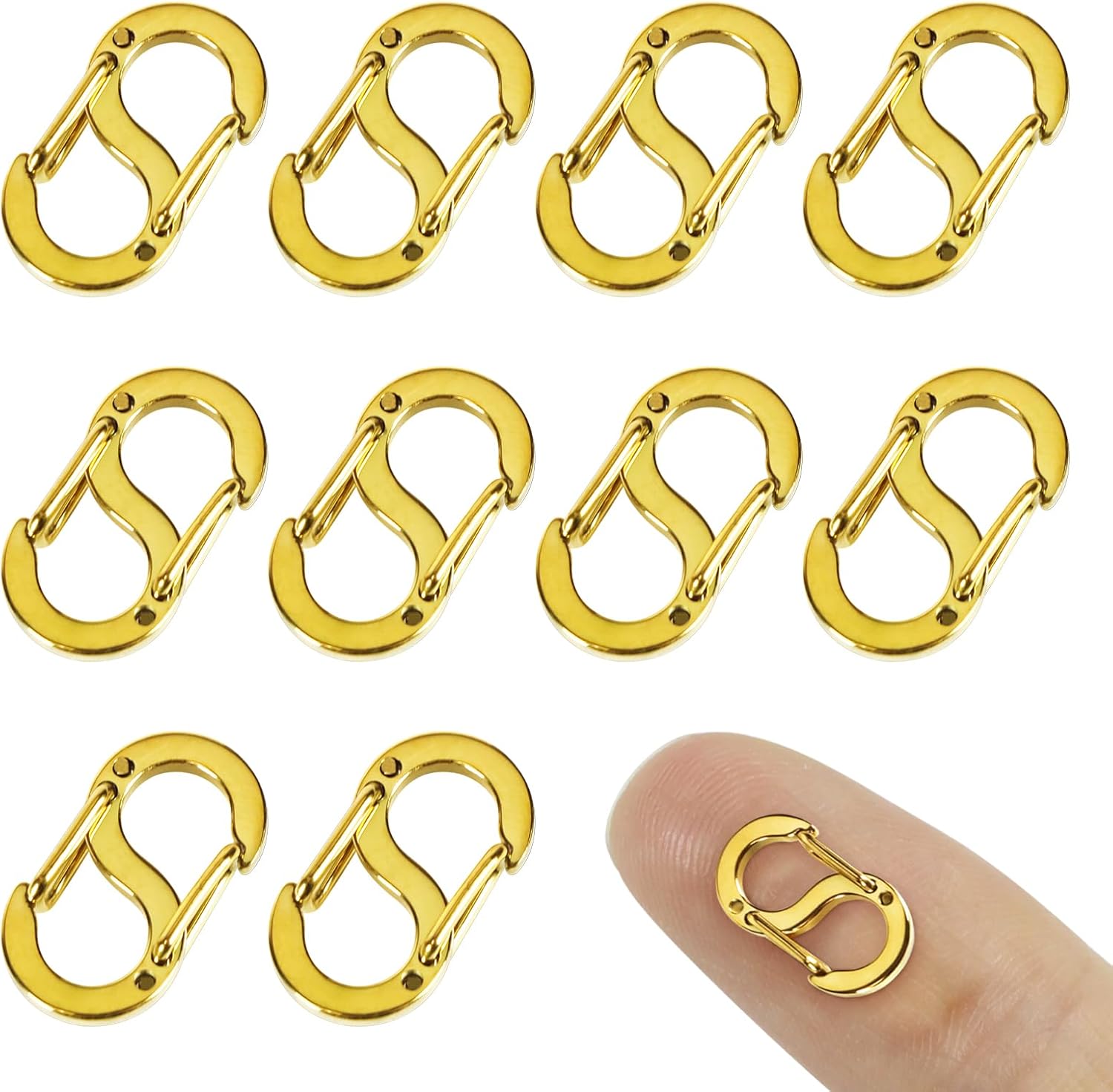 Amazon.com: TKOnline 10Pcs Double Opening Shortener Clasp Stainless ...