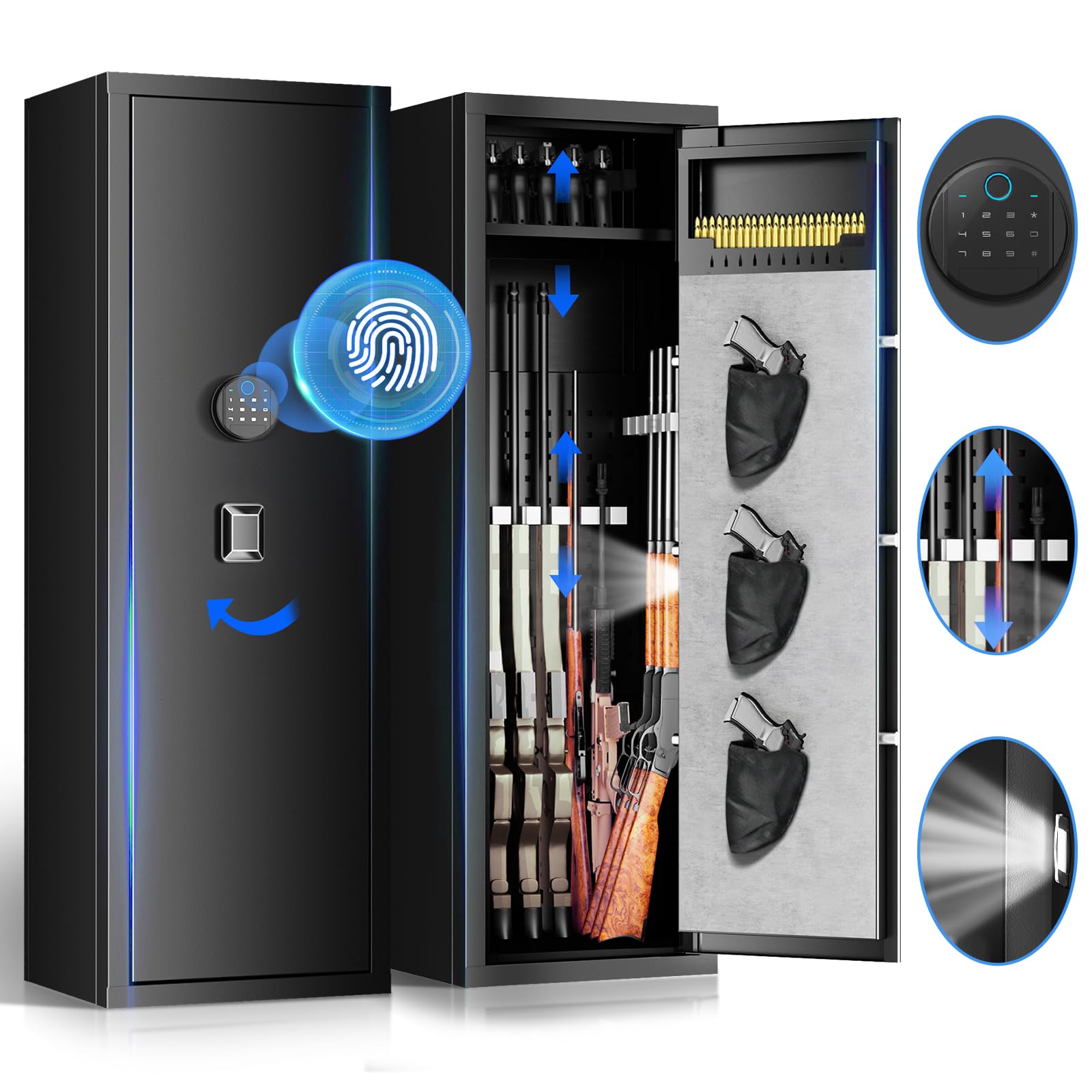 Snapklik.com : 10-15 Unassembled Large Rifle Gun Safe(with/without ...