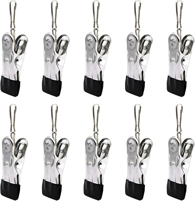 Amazon.com: BERYLER 10PCS Small Clothes Pin with Hook for Easy Hanging ...