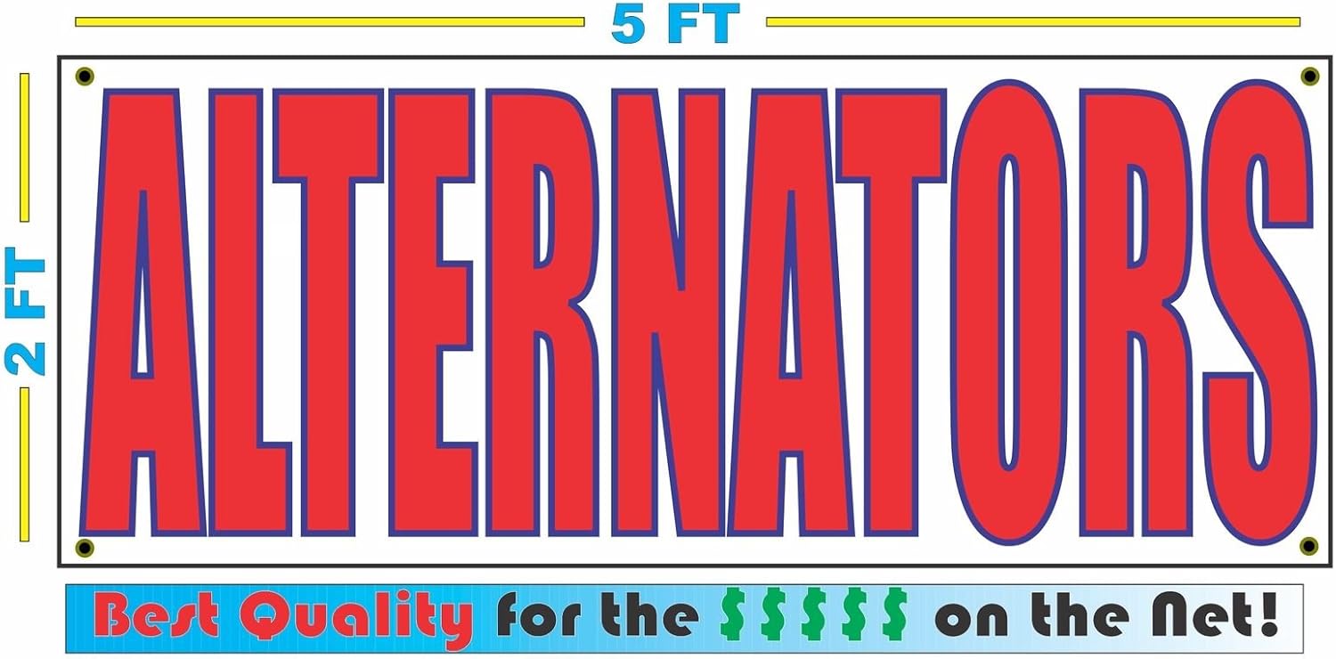 Amazon.com : Alternators 2x5 Banner Sign : Office Products