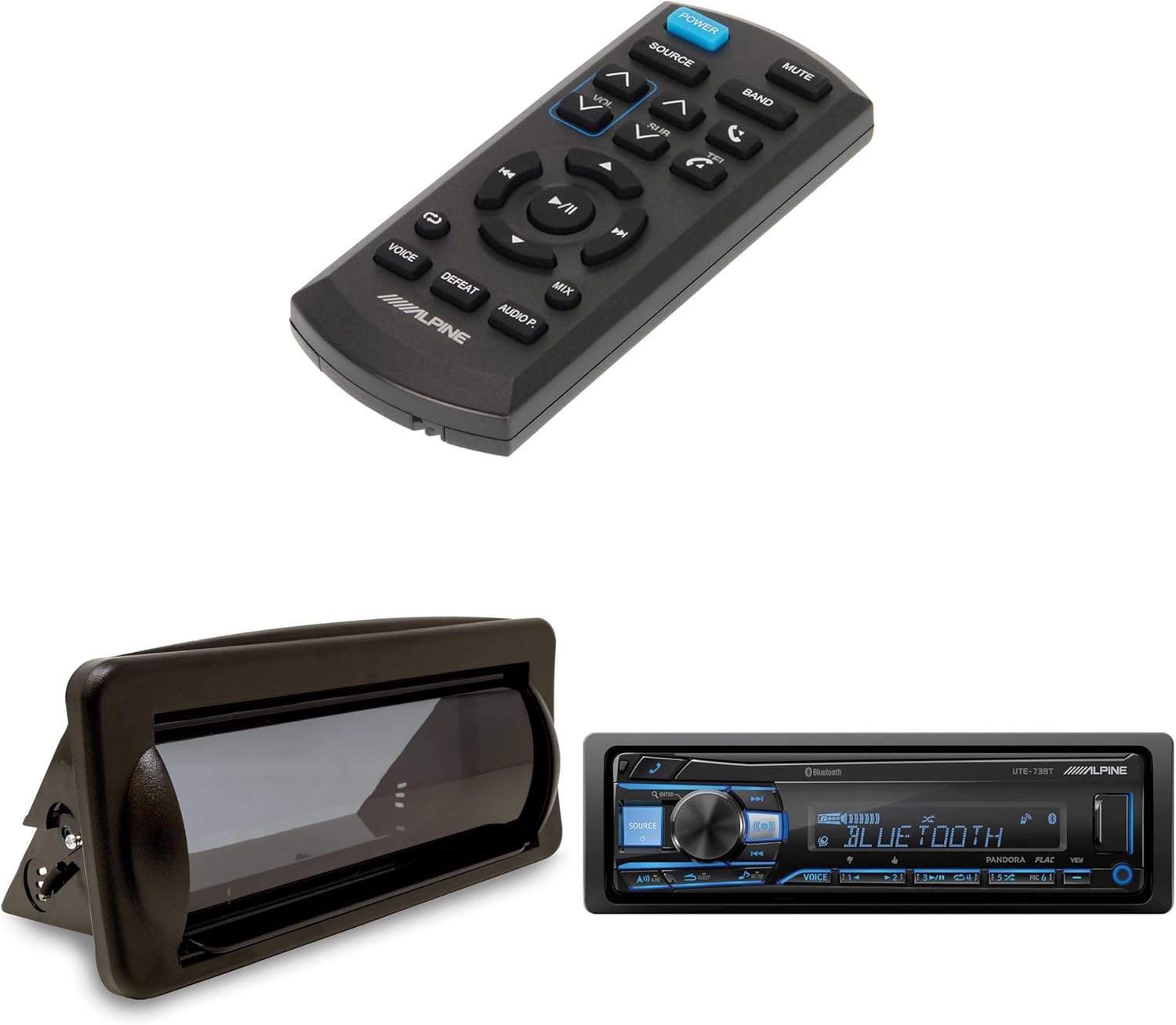 Amazon.com: Alpine UTE-73BT Mech-Less Digital Media Receiver & Remote ...