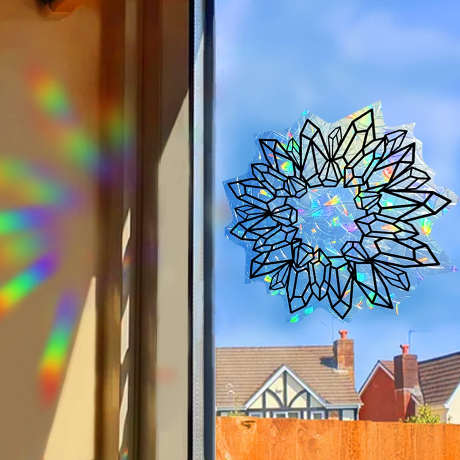 Amazon.com: ChicSkin Crystal Anti-Collision Suncatcher Stickers, Self ...