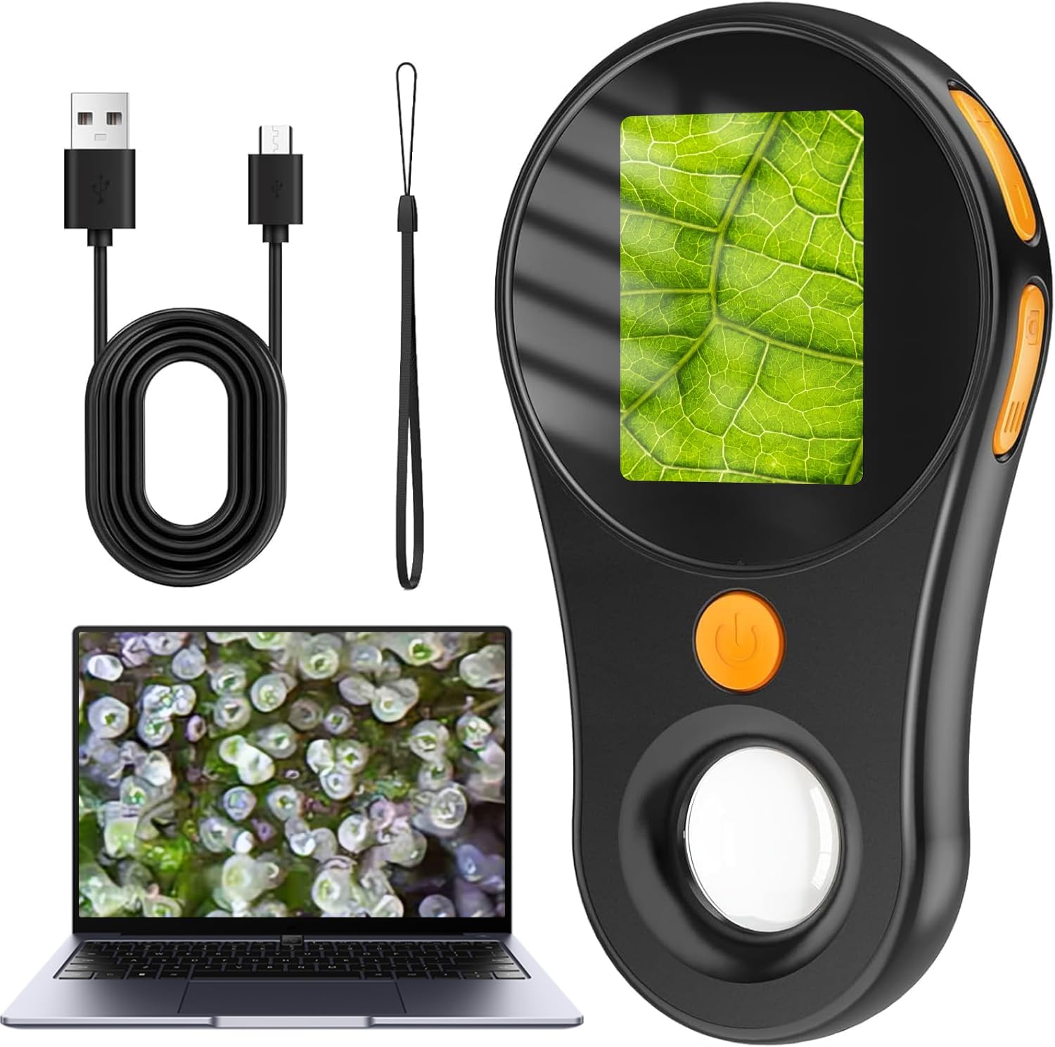 Amazon.com: 500X Digital Microscope, 1080P 2.0-inch Video, Coin ...