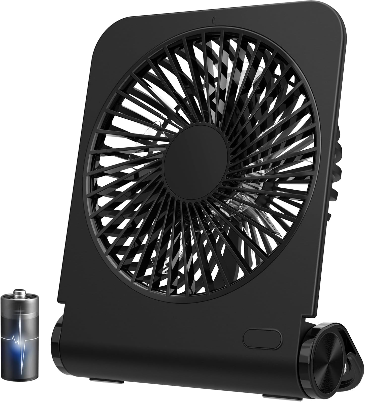 Amazon.com: Koonie Desk Fan, Ultra Quiet 2.5-11h Battery Operated Small ...