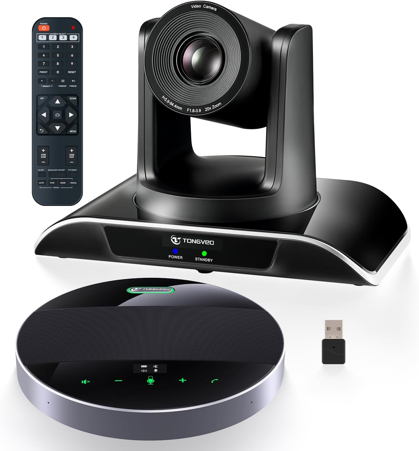 Amazon.com: 20x Zoom Conference Room Camera System TONGVEO All-in-1 ...