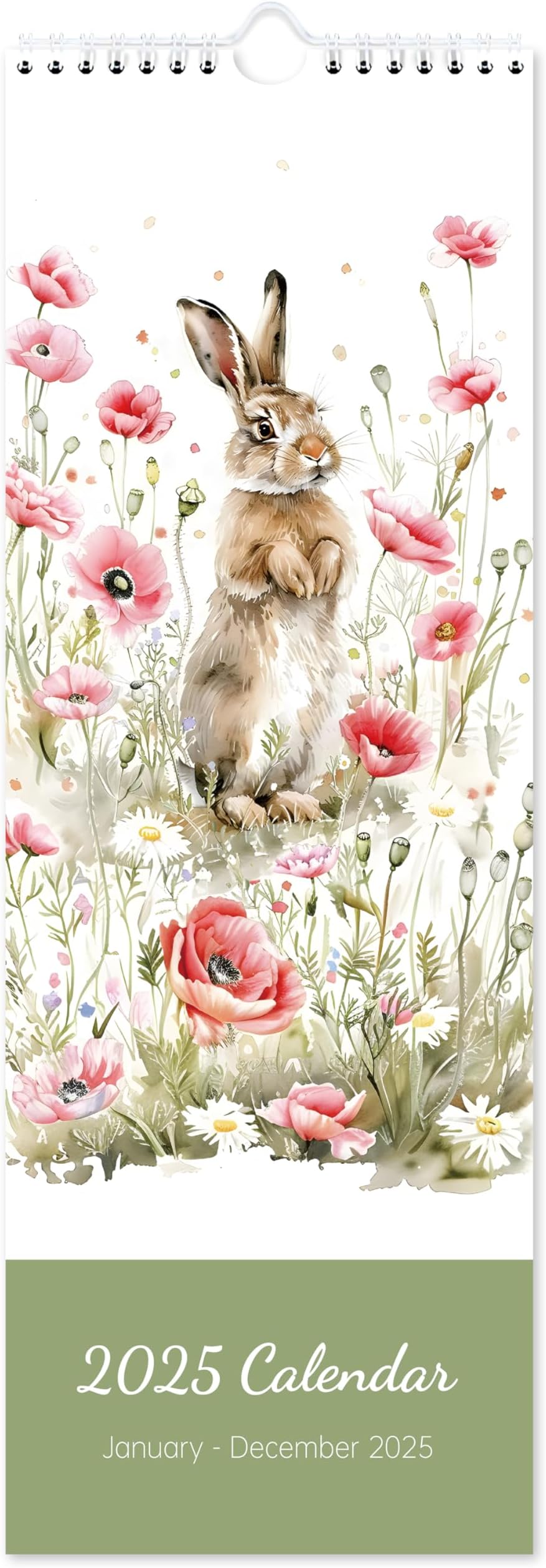 Rabbits 2025 Slim Calendar : Amazon.co.uk: Stationery & Office Supplies