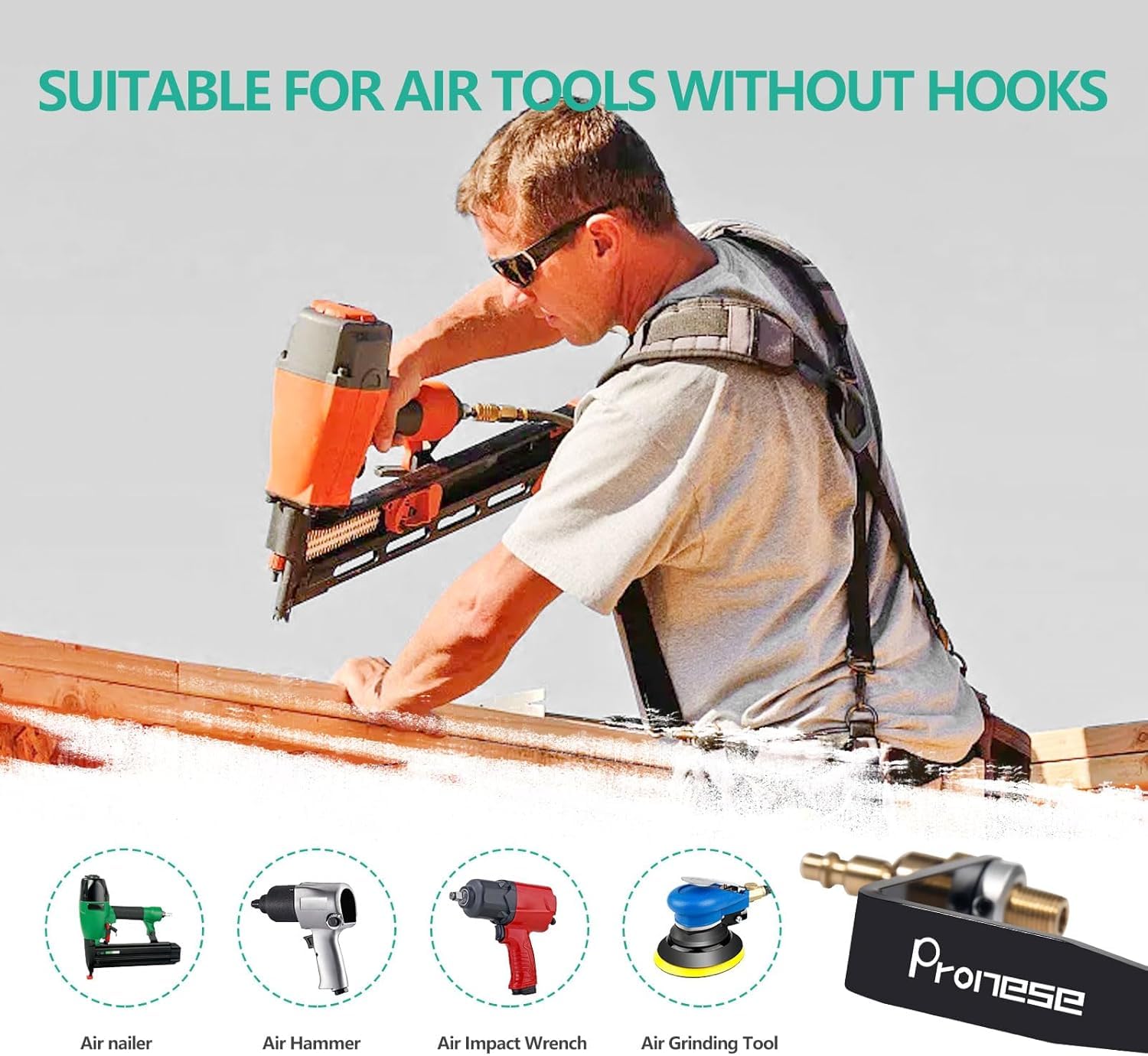 Snapklik.com : Pronese 2PCS Aluminum Pneumatic Tool Rafter Hook Hanger ...