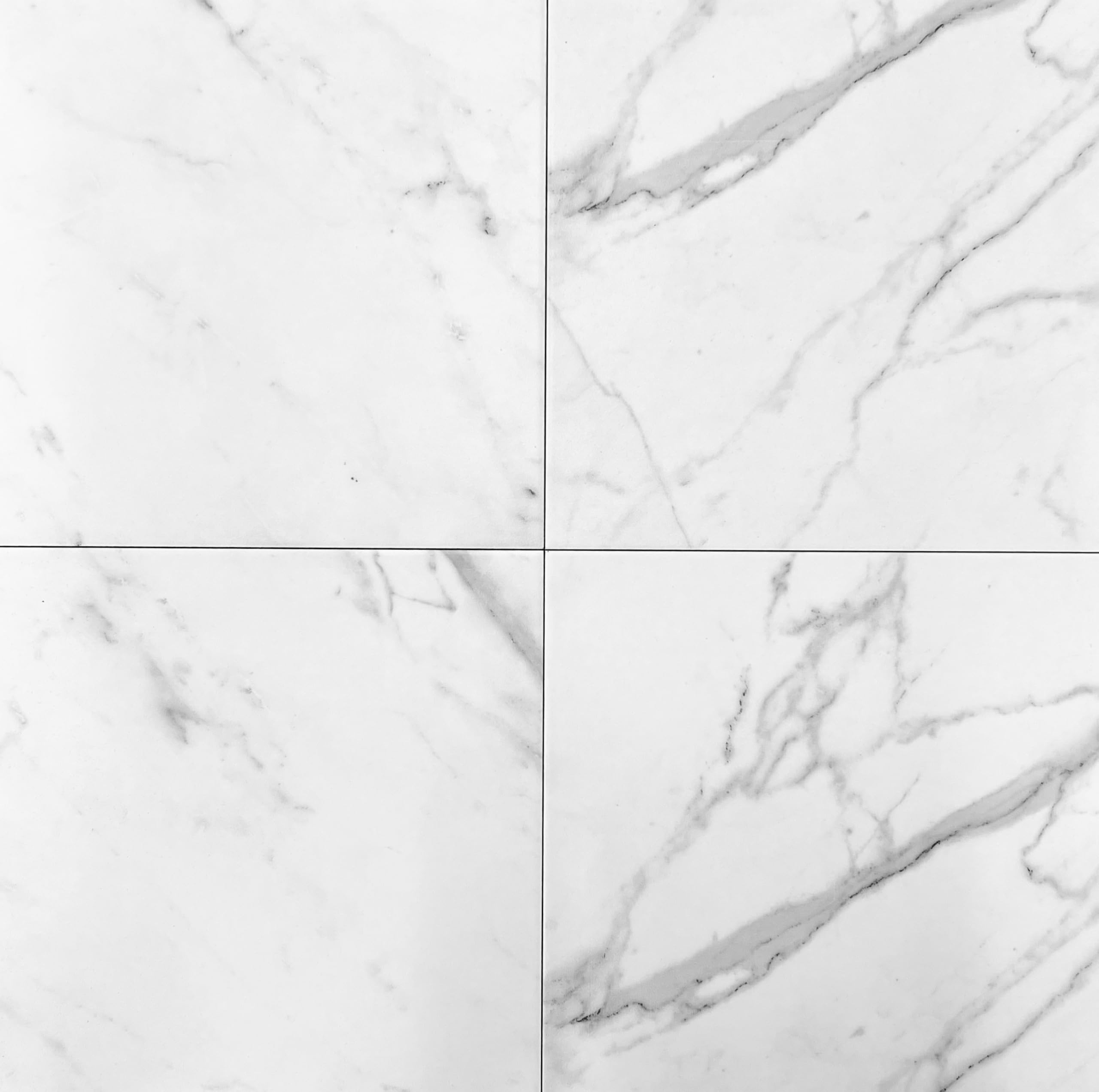 12x12 Calacatta Empire Ceramic Tile for Walls Floors Made in USA (1 ...