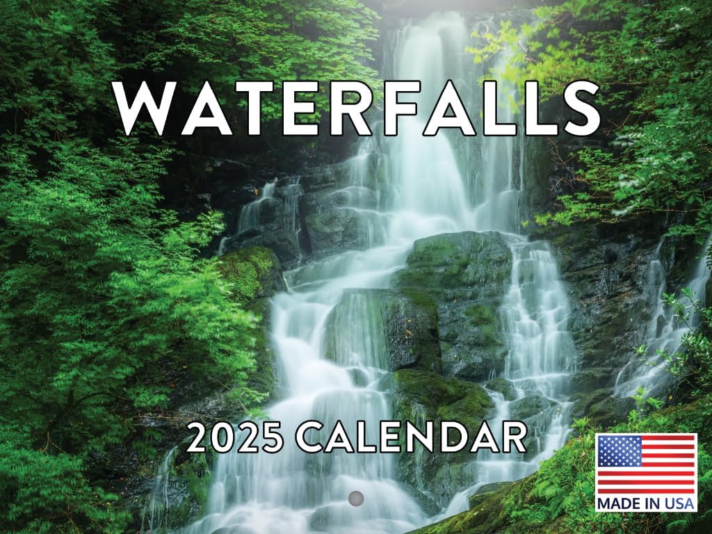 Amazon.com: Waterfall Calendar 2025 Waterfalls Monthly Wall Calender 12 ...