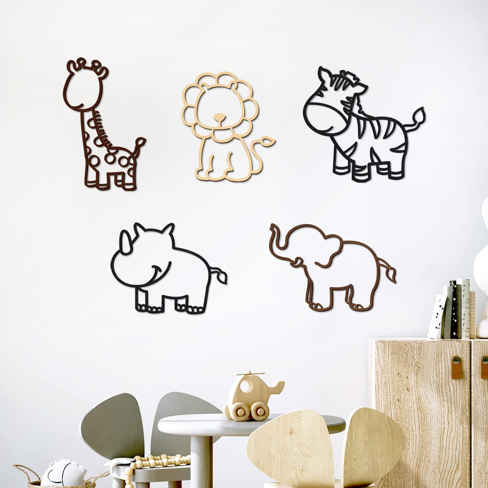 Amazon.com: Safari Nursery Decor Jungle Theme Animals Woodland Baby ...