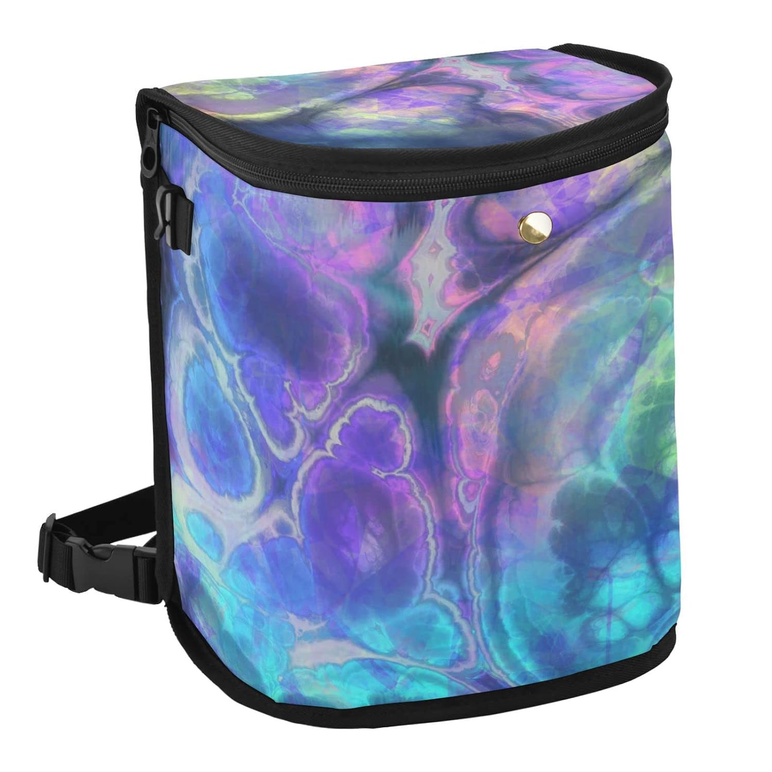 Amazon.com: Kigai Iridescent Rainbow Trash Can for Car Leak Proof and ...
