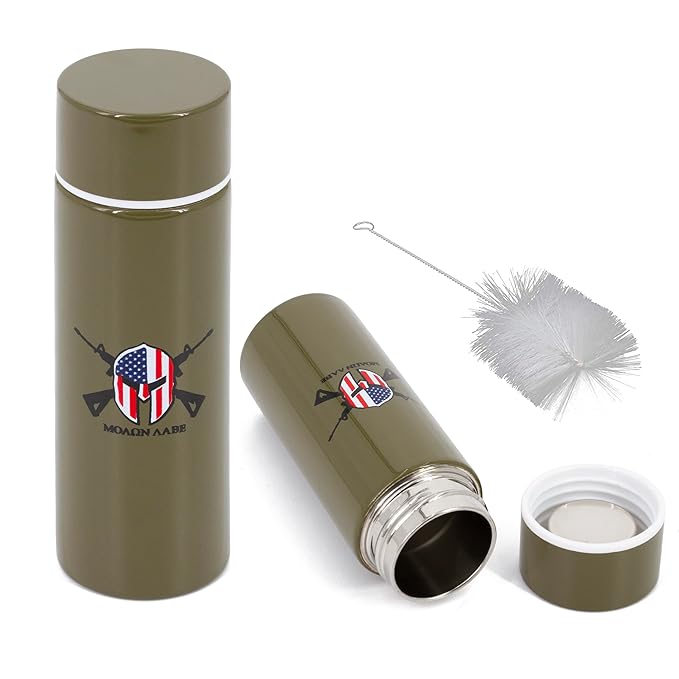 CASEMATIX Stainless Steel Pocket Spittoon 5-Ounce Travel Spit Cup ...