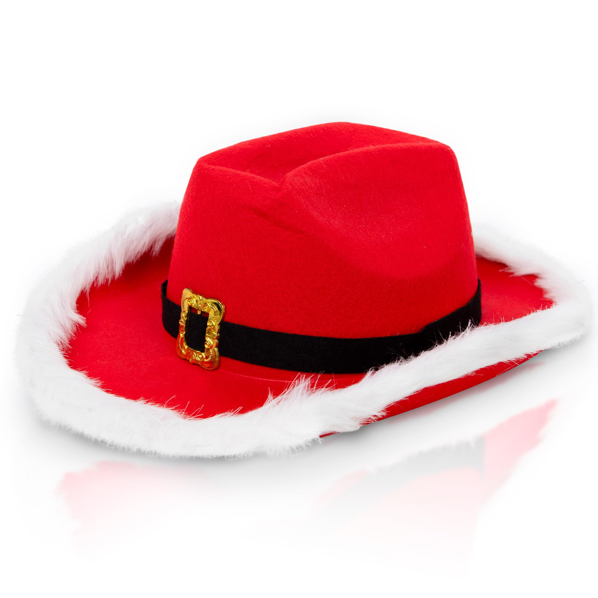 Amazon.com: Windy City Novelties Santa Claus Cowboy Hat : Clothing ...