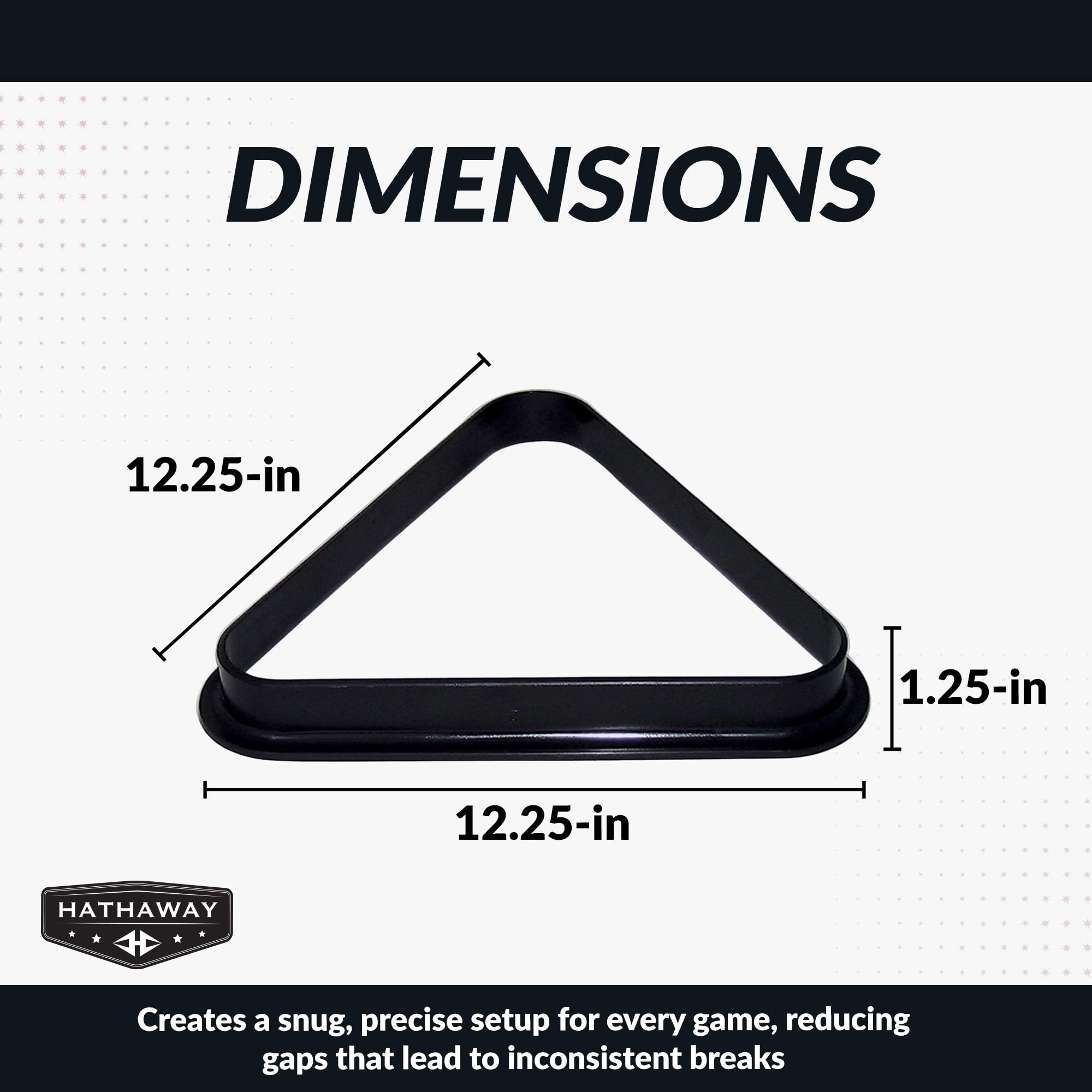 Snapklik.com : Hathaway Pool Table Triangle Rack Durable Plastic ...