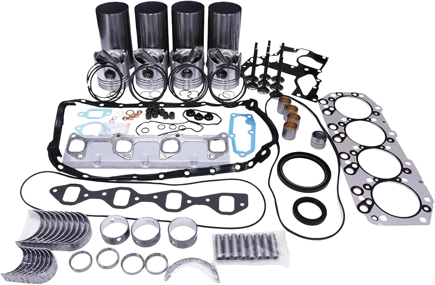 Amazon.com: FridayParts Overhaul Rebuild Kit Compatible for Isuzu 4JB1 ...