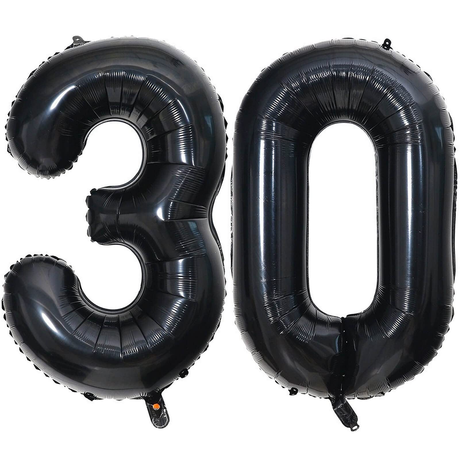 Amazon.com: 40 Inch Black 30 Number Balloons Giant Jumbo Huge 30 Foil ...