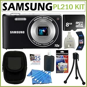 Amazon.com : Samsung EC-PL210 Digital Camera with 14 MP and 10x Optical ...