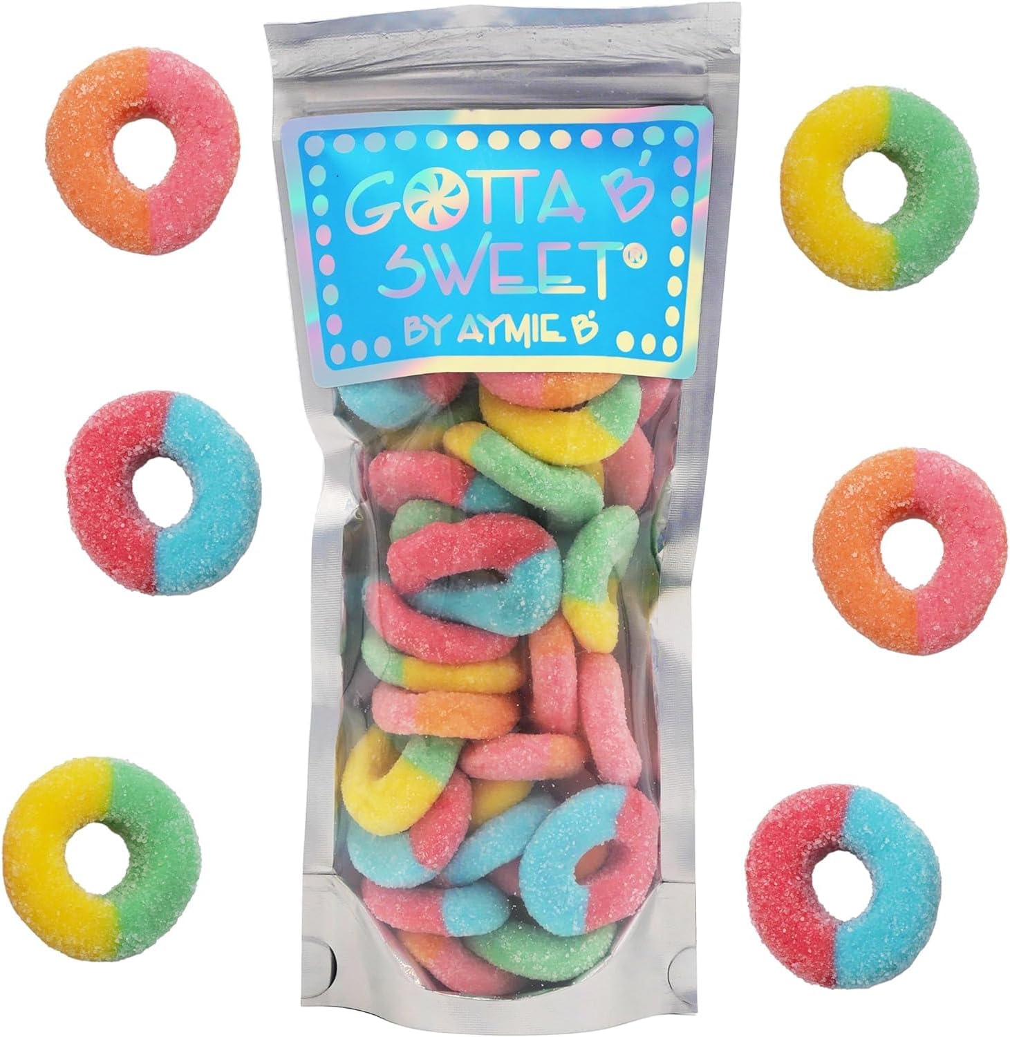 Amazon.com : Gotta B Sweet Sour Rings - 10 Ounce Resealable Bag ...
