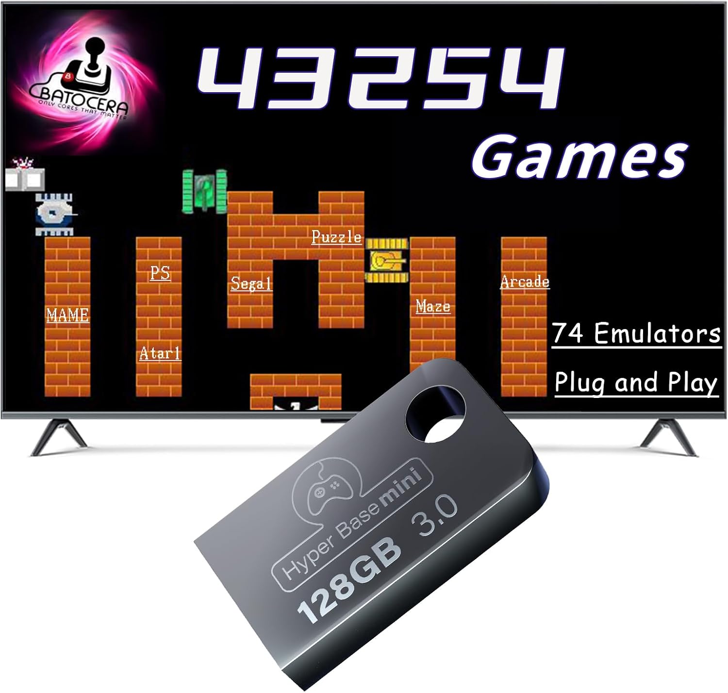 Hyper Base Mini 128G USB Flash Drive, Retro Game Philippines | Ubuy