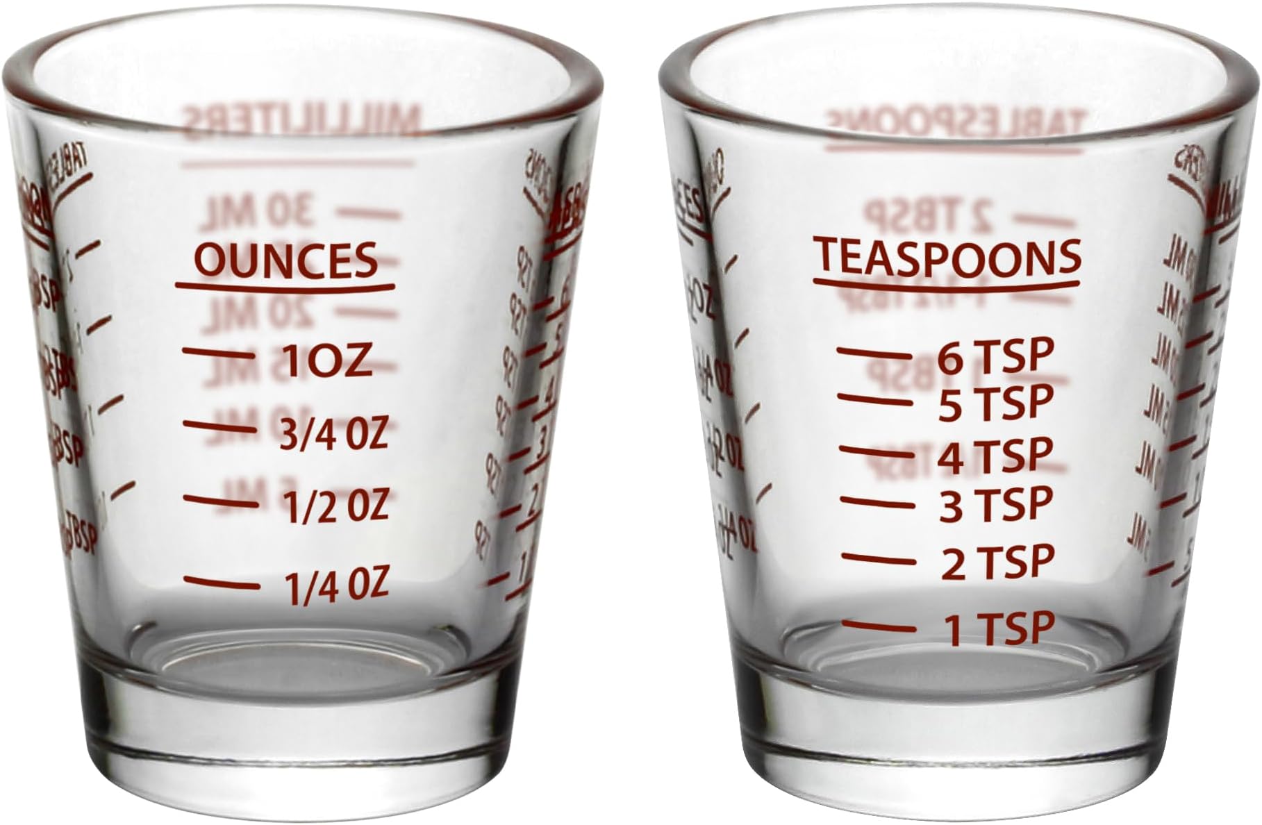 Amazon.com | Shot Glasses Measuring cup Liquid Heavy Glass Wine Glass ...