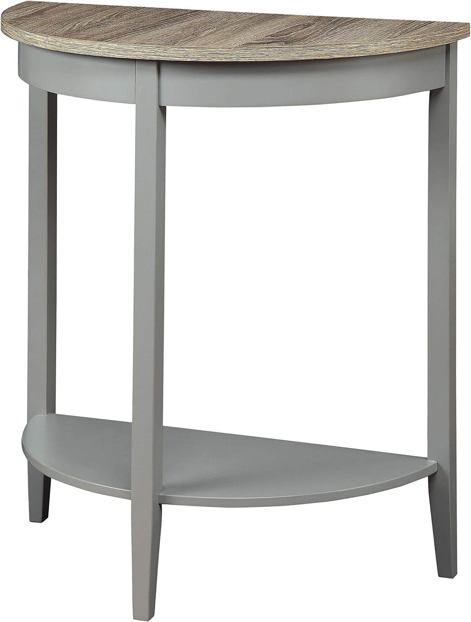 Amazon.com: Acme Justino Half Moon Wooden Console Table with Bottom ...