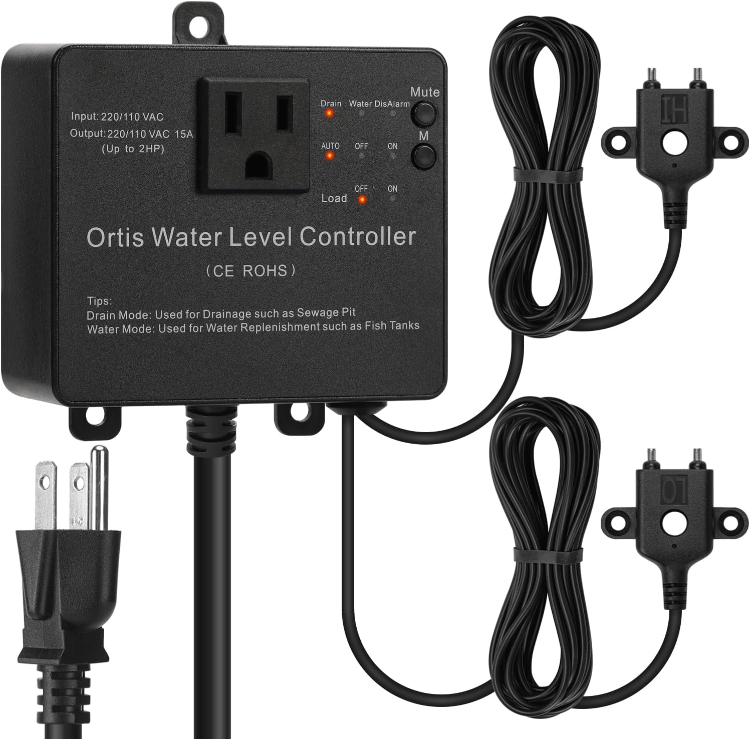 HydroCheck HC7000v2 Electronic Utility Sump Pump Float Switch ...