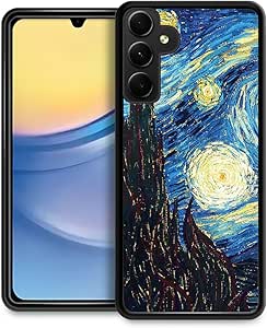 Amazon.com: CARLOCA Compatible with Samsung Galaxy A15 5G Case,The Starry Night Oil Pattern ...