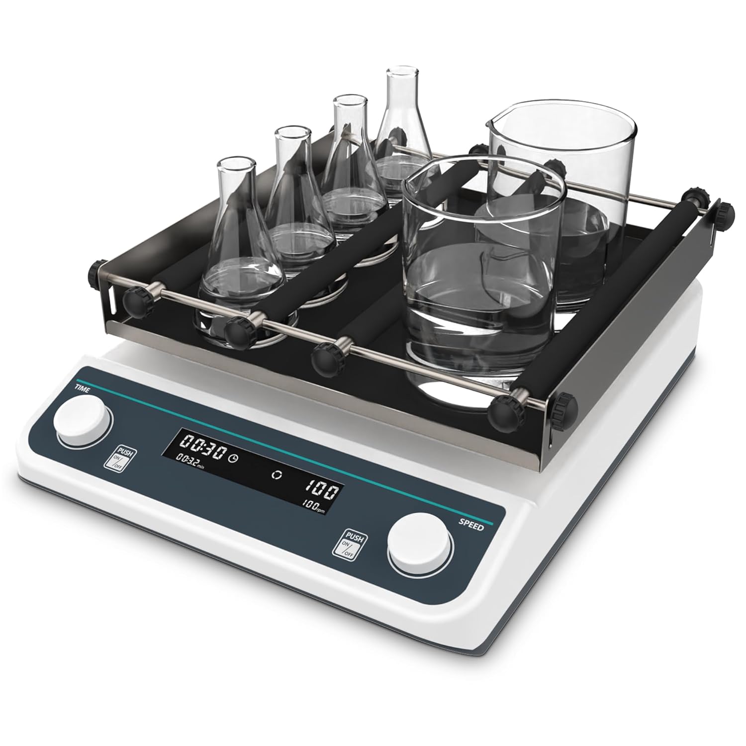 Lab Digital Orbital Shaker Mixer | 9.85"x9.85" Plate Size Adjustable ...