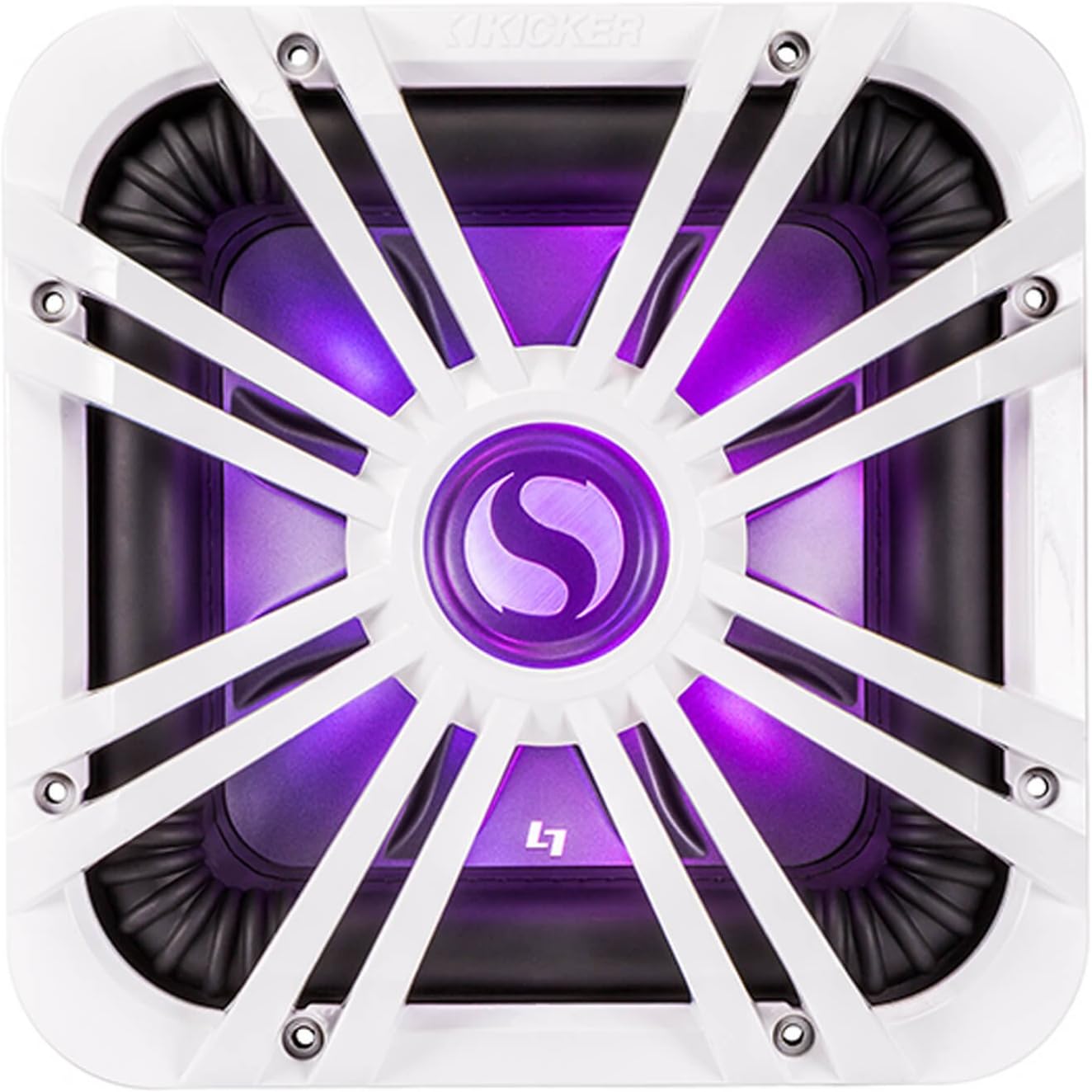 Amazon.com: Kicker 12-inch (30cm) Square Subwoofer Grille for 11S12L7 ...