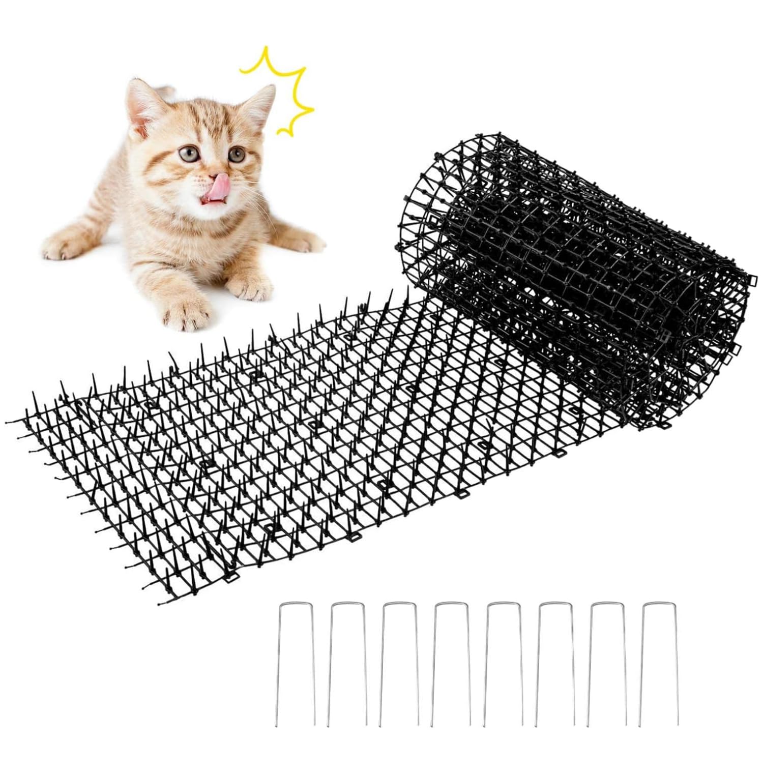Anti Estera del Gato, 200 x 30cm Anti Gatos Exterior, Púas Defensa ...