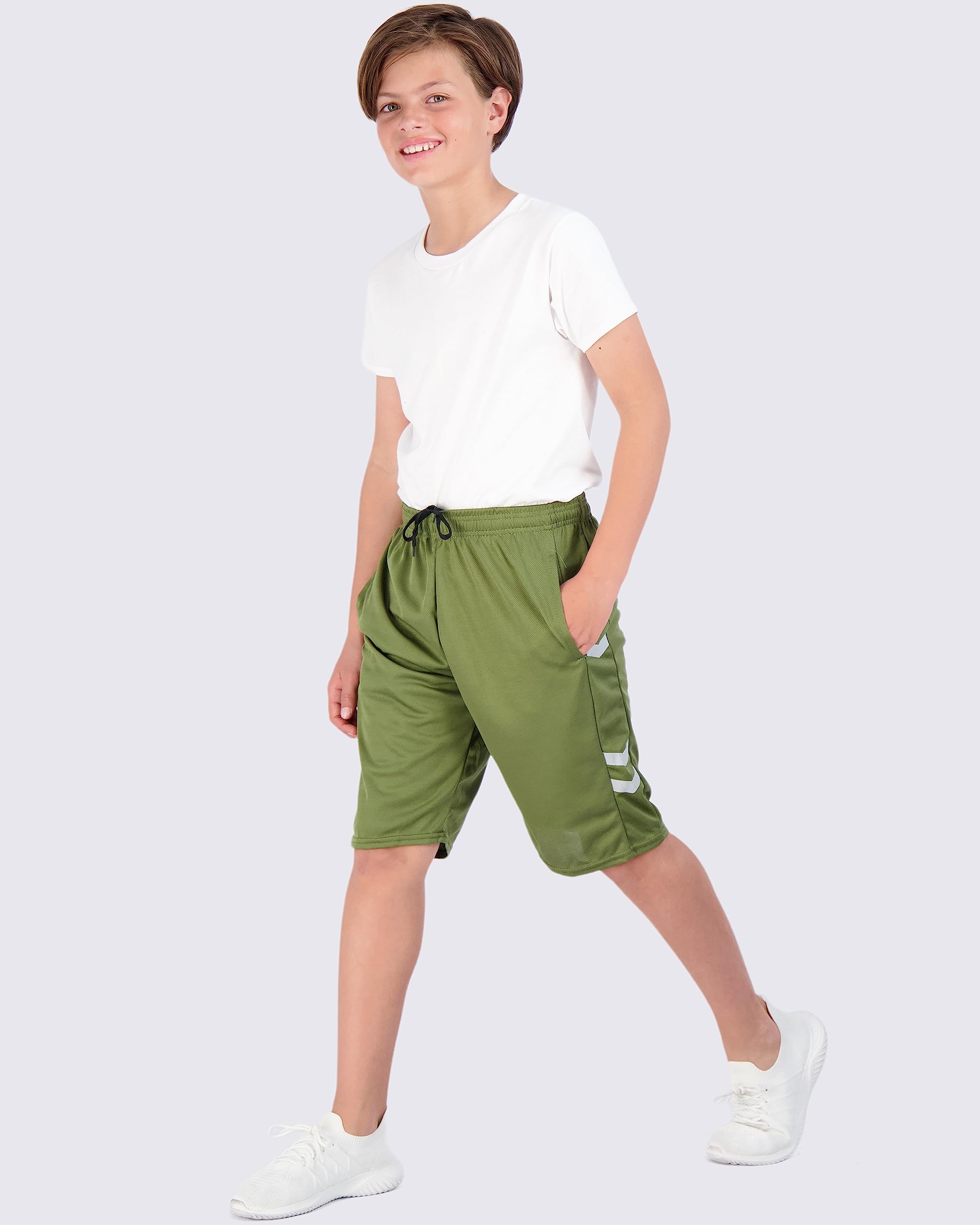 Snapklik.com : Boys Workout Quick Dry Shorts Youth Clothes Mesh Active ...