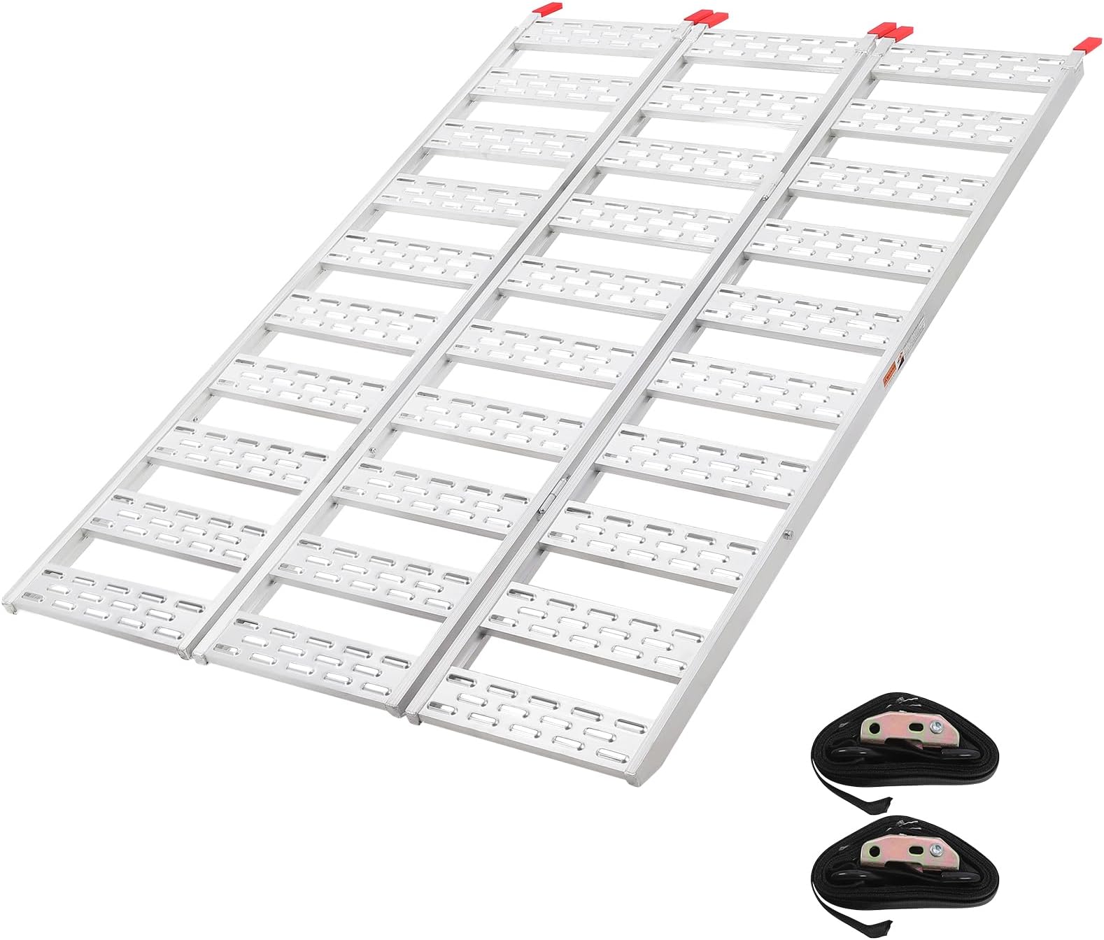 Amazon.com: Aluminum Tri-Fold Ramp with Treads, Loading Ramps 1 Pack ...