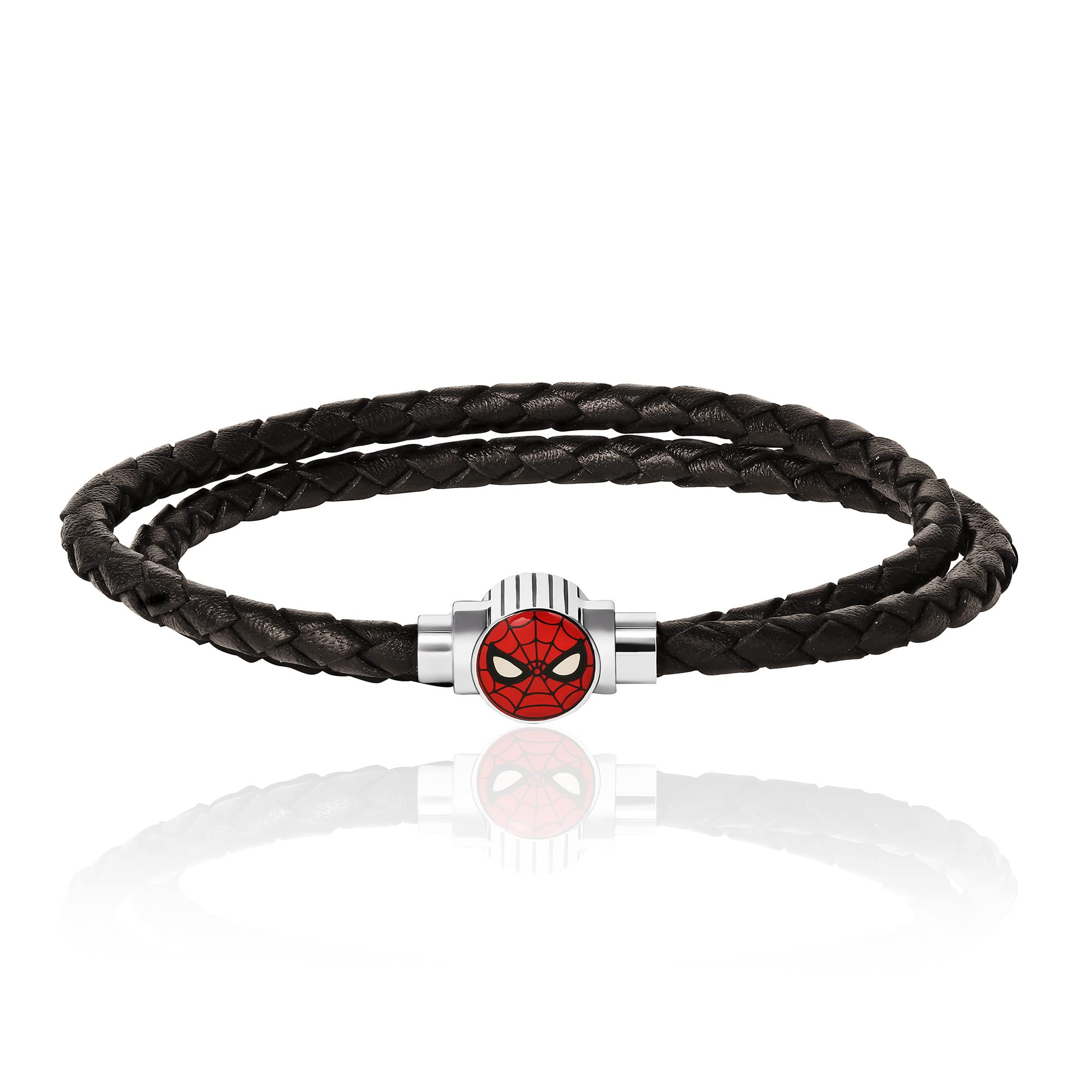 Amazon.com: Marvel Spider-Man Mens Bracelet - Woven Wrap Bracelet with ...