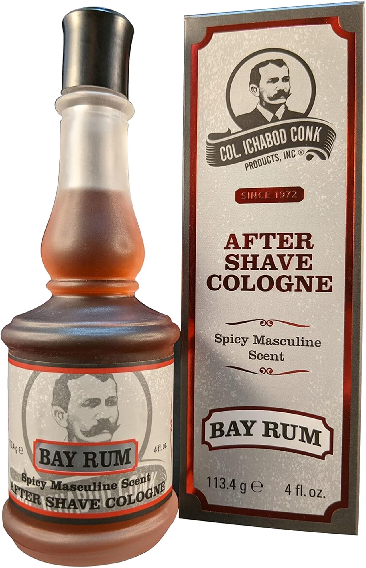 Amazon.com: Colonel Ichabod Conk Bay Rum After Shave Cologne 4 Fl. Oz ...