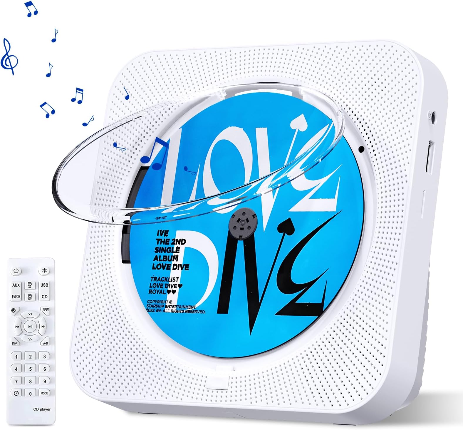 Amazon.com: MANAYO Bluetooth CD Player Portable, Small Music CD Players ...