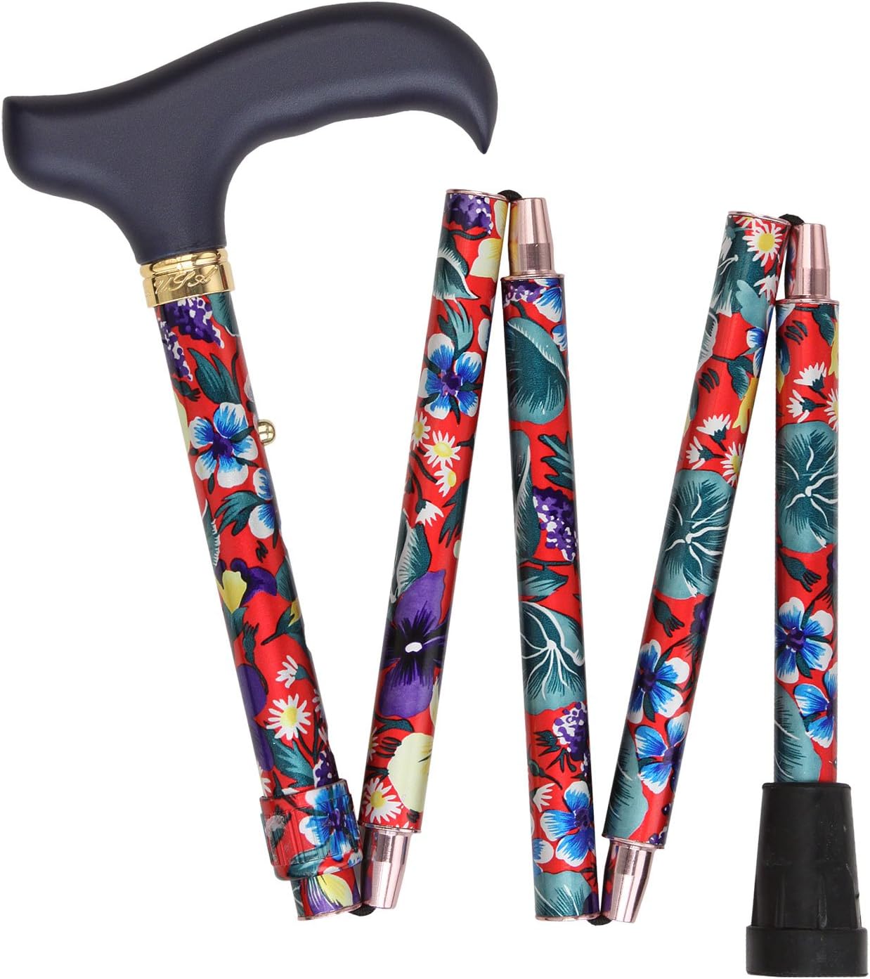 Amazon.com: Fiesta Red Mini Compact Folding Cane : Health & Household