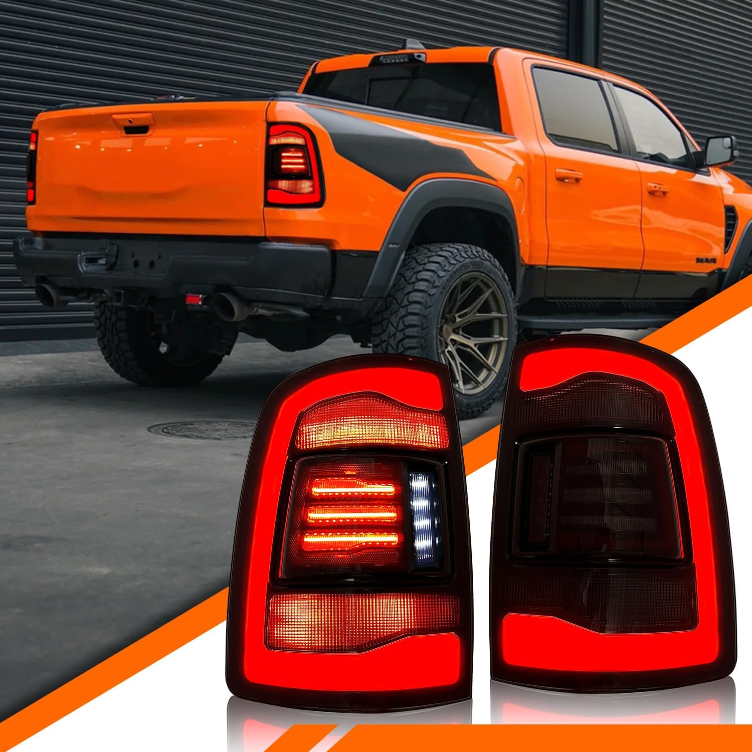 Amazon.com: COOLDNA LED Tail Lights for 2009-2018 Dodge RAM 1500 2500 ...
