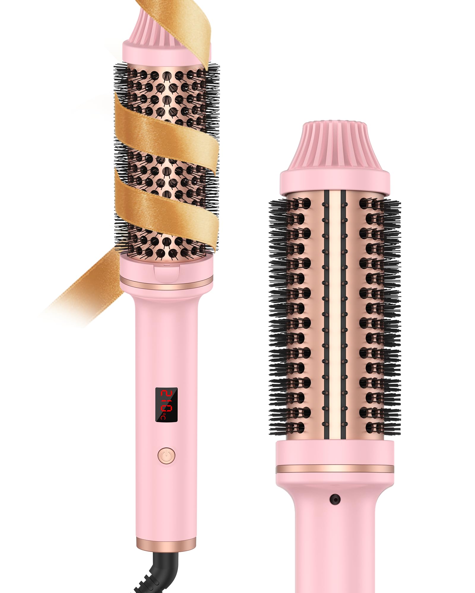 Thermal Brush 38mm Ceramic Hot Brush, Curling Brush Volumizing Heated ...
