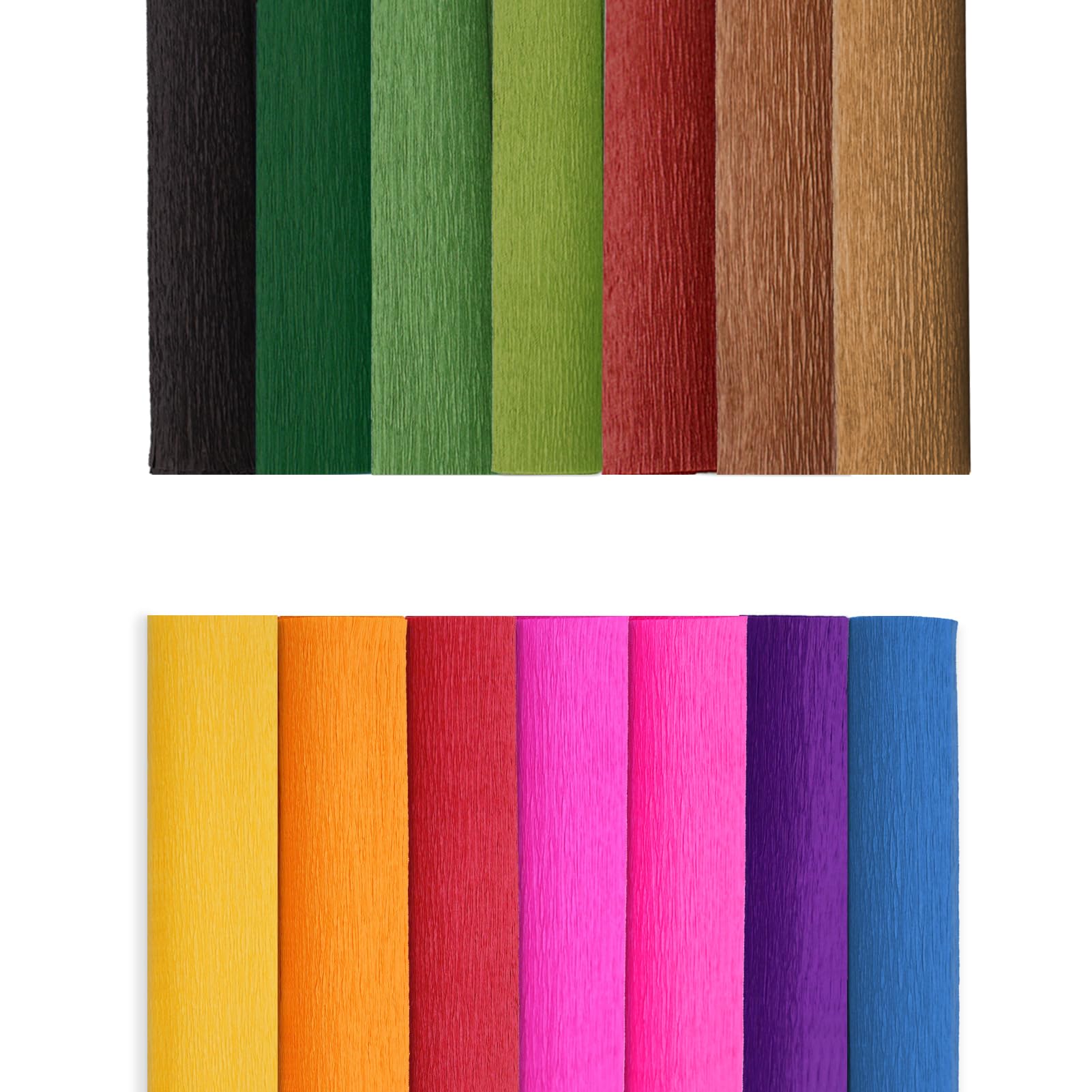 Amazon.com: Crepe Paper Flower DIY 14 Colors Crepe Paper, 9.8 x 98 Inch ...