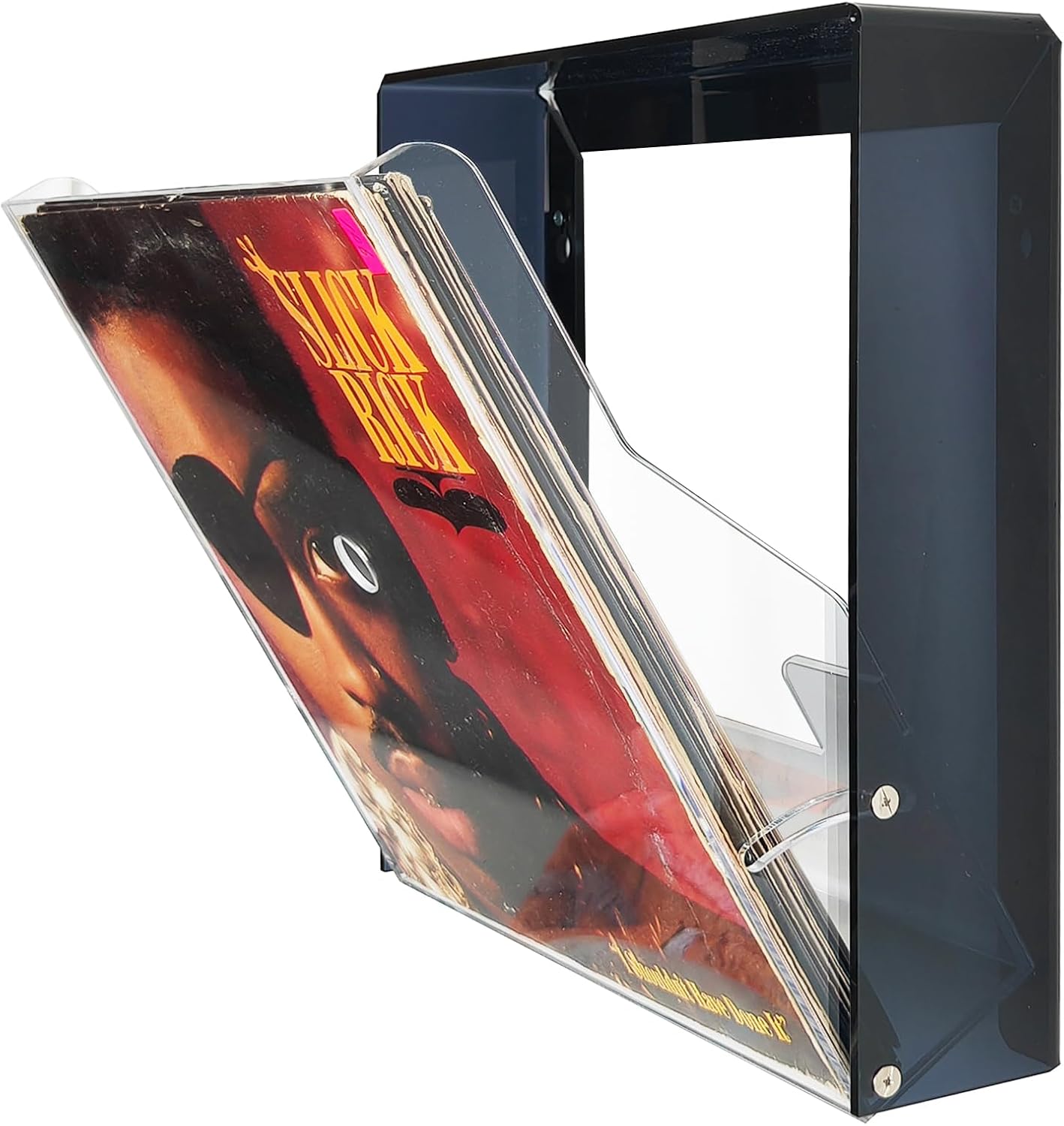 Amazon.com: Acrylic Vinyl Record Storage Wall Mount - Holds 20 LP ...